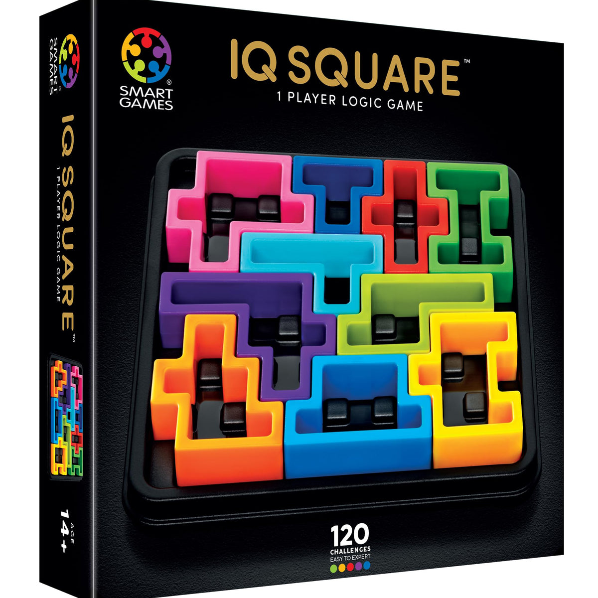 IQ Deluxe: Square - 120 Challenges Featuring a Deluxe Travel Case for ...