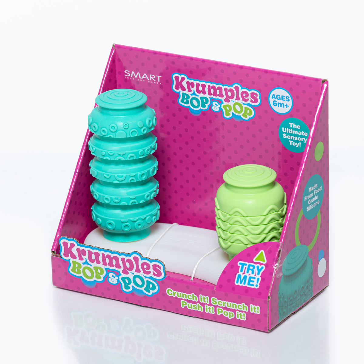 Krumples BOP & POP – Sensory Silicone Baby Toy for Ages 6 Months+ | Fo ...