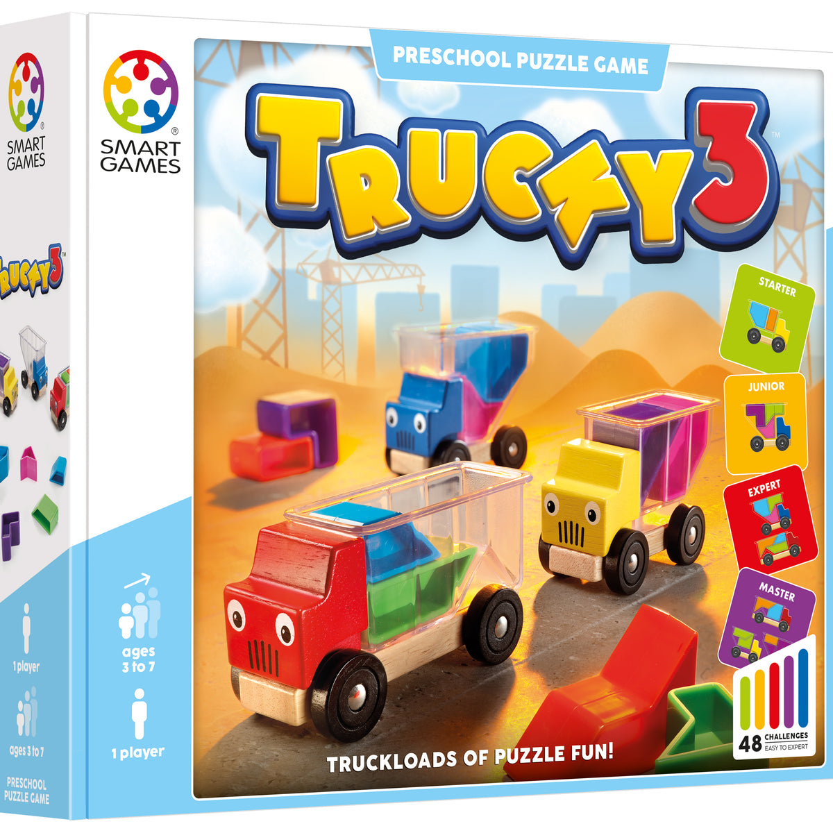 Trucky 3 Wooden Puzzle Game + Toy for Ages 3+ – smart toys and games